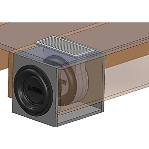 EARTHQUAKE Sound PUMP-12 Dual 12-Inch Horn Loaded Passive Bass Radiator Module for Home and Car Subwoofer Enclosures