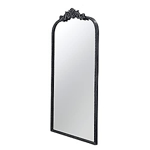 A&B Home Arched Vertical Mirror-Wall Mirror with Metal Black Frame,24"x42" Large Arch Mirror for Bathroom Bedroom Living Room