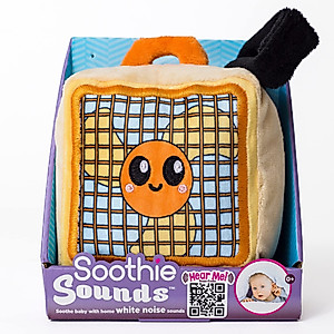 Soothie Sounds: Portable White Noise Machine | Baby Soother Plays Vaccum Sound (Plays up to 20 Minutes, Pediatrician Created. (Hook for Stroller or Car), Finley The Fan