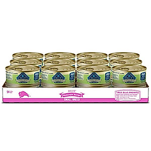 Blue Buffalo Homestyle Recipe Natural Adult Small Breed Wet Dog Food, Lamb 5.5-oz can (Pack of 24)