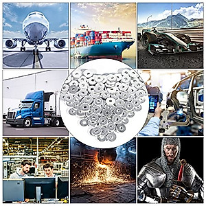 Aluminum Backup POP Rivet Washers for 1/8" Diameter Rivets,Aluminum Back Up Washer, 255 PCS