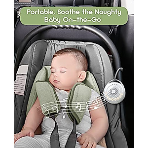 Portable Sound Machine Baby, Travel White Noise Machine Baby with USB Rechargeable, Sound Machine for Sleeping