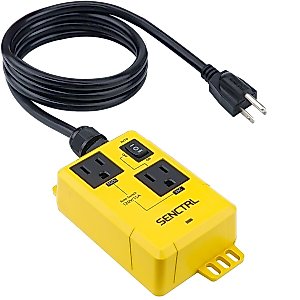 SENCTRL Automatic Vacuum Switch with 5 Ft Power Cord Allow Power Tool/Table Saw To Turn Vac Cleaner/Accessory On And Off Automatically, On Delay Prevent Circuit Overload, Shop Dust Collector Off Delay