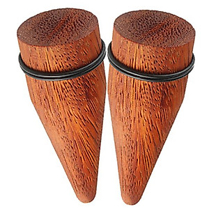 bodyjewellery 1 3/16 inch 30mm Organic Rose wood Ear large Gauges s Stretching Tapers Plugs ADDR Piercing 2Pcs