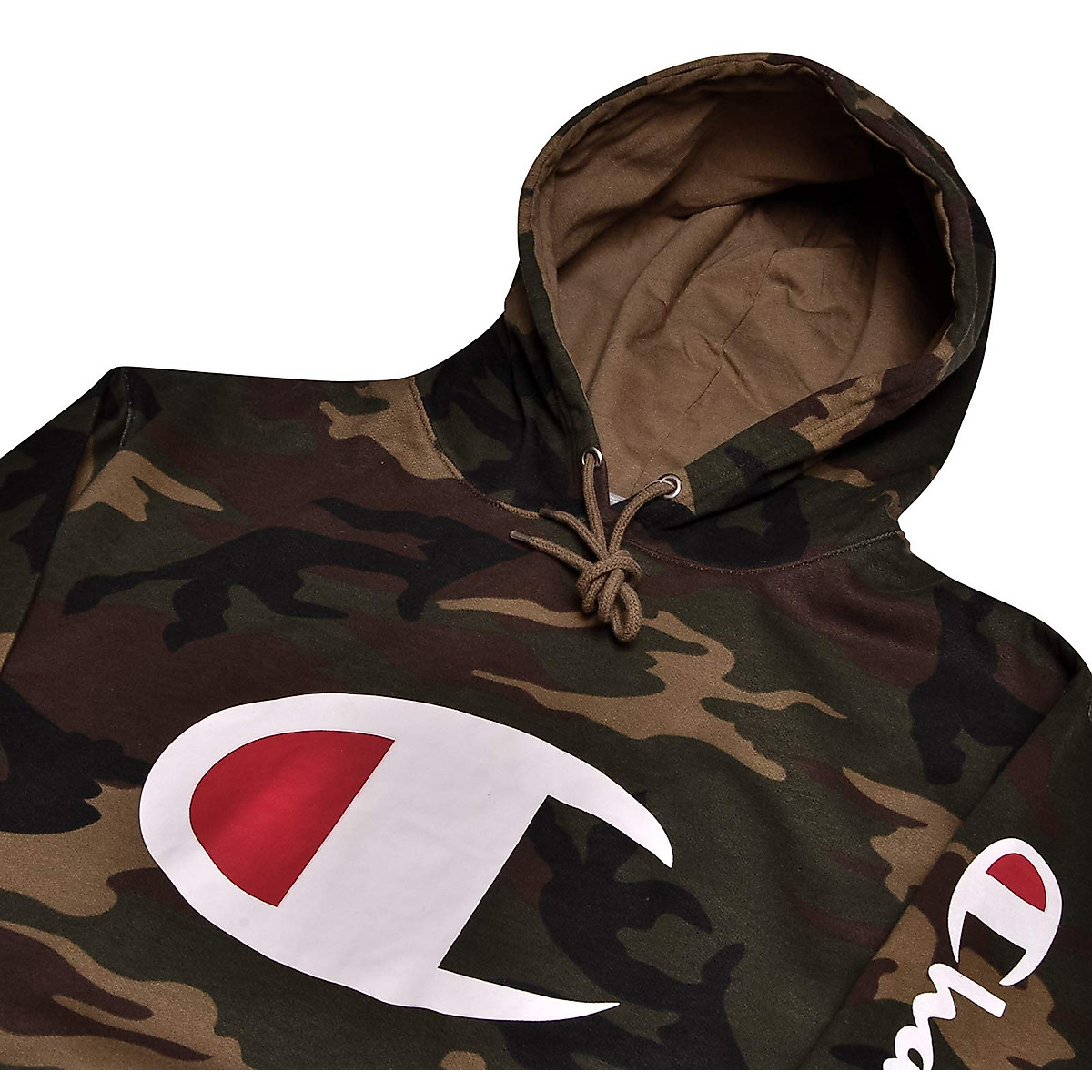 Champion Hoodie for Men Big And Tall Mens Oversized Pullover Fleece Sweatshirt Camo