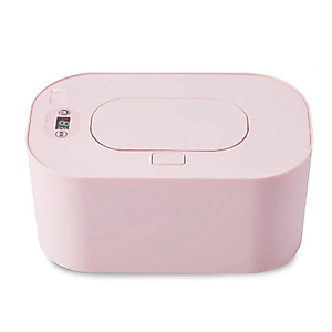 Ckuakiwu Wet Wipes Warmer, Baby Wet Wipes Warmer USB Wipe Dispenser Portable Diaper Wipes Heater Box for Home Car Travel Pink, Baby Wipe Warmer