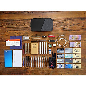 ETCHR Field Case - Multifunctional Art Supply Bag and Weatherproof Travel Organizer with Tool Management System and Adjustable Shoulder Strap - Vegan-Friendly - Left and Right Handed Supply Case