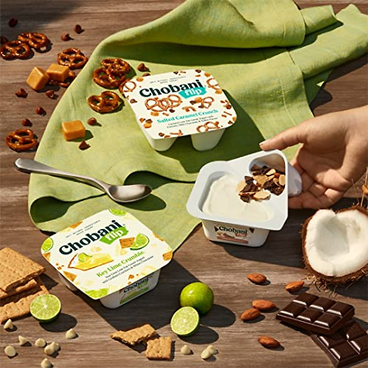 Chobani® Flip® Low-Fat Greek Yogurt Chocolate Almond Coco Loco™ 4.5oz