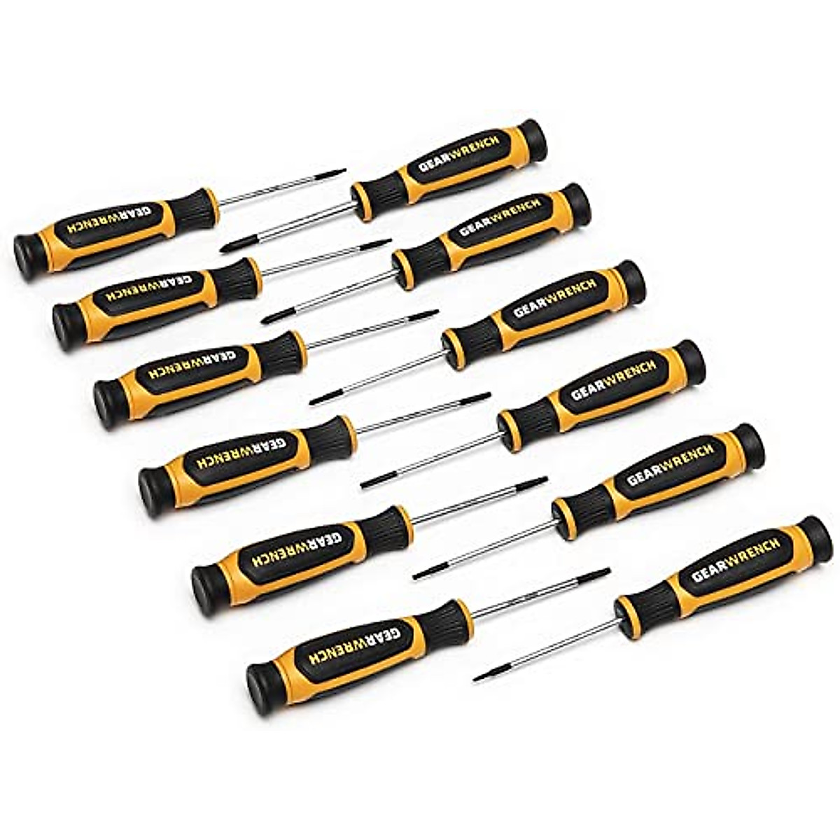 GEARWRENCH 12 Pc. Phillips/Slotted/Torx Mini Dual Material Screwdriver Set - 80057H