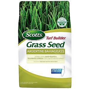 Scotts Turf Builder Grass Seed Argentine Bahiagrass, Excellent Heat & Drought Resistance, 10 lbs.