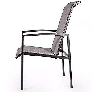 Barton 5pc Outdoor Dining Table and Chairs Set Patio Mesh Dining (4) Chairs Garden Patio Furniture UV-Resistant Mesh