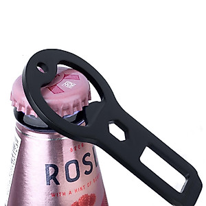 2-Pack 3 in 1 Keychain Beer Bottle Opener | Stamped steel bottle opener with rust-resistant coatingr | Portable Beer Bottle Opener | Gift for Outdoor Lovers, Friends, Birthdays, Dog Owners