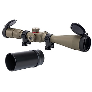 Monstrum G2 6-24x50 FFP Rifle Scope | Flat Dark Earth | Monstrum SS-H Scope Sunshade | Bundle