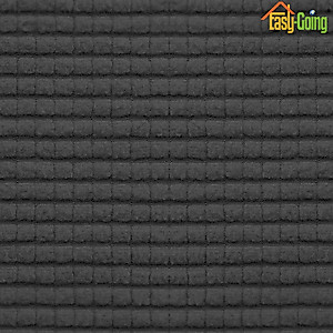 Easy-Going Stretch Square Ottoman Cover 40x40x15 inch Folding Storage Stool Furniture Protector Soft Rectangle slipcover with Elastic Bottom Dark Grey