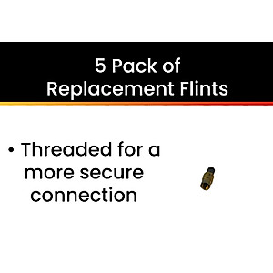 Hot Max 22032 Replacement Flints for Single Flint Striker, 5-Pack