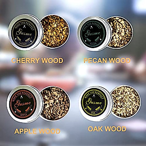 Cocktail Smoker Kit With Torch , Bourbon Smoker Kit Include Four Flavors Wood Chips,Drink Smoker, Whiskey Smoker Gifts For Men, Dad, Husband (Without Butane)