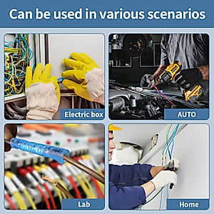 200pcs Heat Shrink Butt Connector, Waterproof Crimp Electrical Wire Connector, Butt Splice Terminal Best for Repair and Maintenance. Suitable for Automotive, Decoration Wiring, Marine Wire Joint