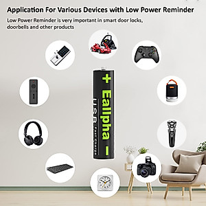 Rechargeable aaa batteries 4packs,2 Hours fast charging aaa batteries USB rechargeable,1110mWh aaa lithium rechargeable batteries and 1200 cycles USB rechargeable aaa batteries for Toy Cars Toothbrush