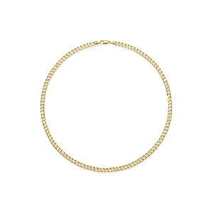 Amazon Essentials 14K Gold Plated Curb Chain 20", Yellow Gold