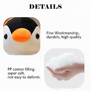 AUCOOMA Penguin Stuffed Animal Plush Gifts for Kids, Stuffed Penguin Plushie Toy, 10"