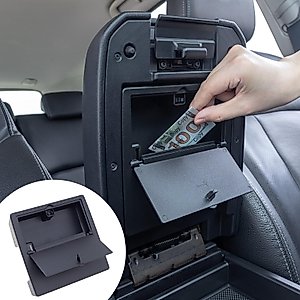 JKCOVER Center Console Hidden Box Organizer Compatible with 2016-2021 2022 2023 Toyota Tacoma Accessories Armrest Hidden Storage Box Secret Compartment Press to Open and Close (Patent Design)