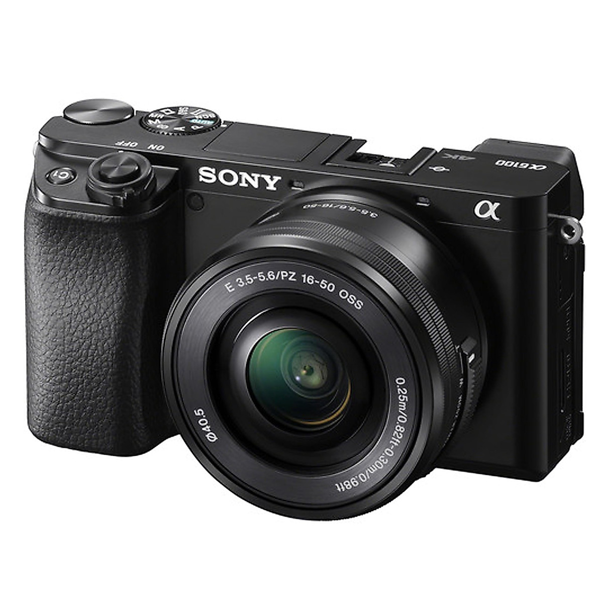 Sony a6100 Mirrorless Camera with 16-50mm + 55-210mm Lenses, 128GB Extreem Speed Memory,.43 Wide Angle & 2X Lenses, Case,Tripod, Filters, Spare Battery & Charger,Editing Software Kit -Deluxe Bundle