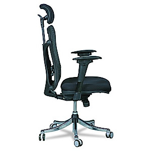Balt Ergo EX Executive Mesh Office Chair, Ergonomically Adjustable, 28-Inch by 24-Inch by 51-Inch, Black (34434)