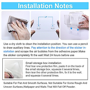 ITATIOLFY 2 Pack Wall Mount Self adhesive Cabinet Door Organizer set,Clear acrylic Floating Shelves, Shower Storage Shelf,For Bathroom,Kitchen,Office,Living Room,Under Sink,Bedside table Decor.