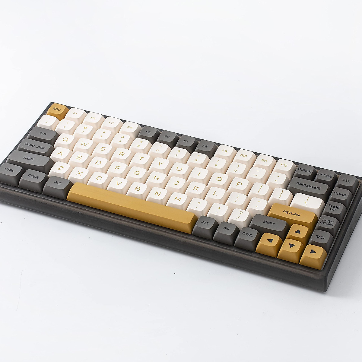 YUNZII KC84 Pro Hot Swappable Mechanical Keyboard 84-Key Gaming Keyboard with Translucent ABS Case, RGB Backlit for Mac/Win/Gamers (Gateron Blue Switch, Shimmer)
