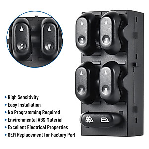 PUENGSI Power Window Switch for | Ford F150/Crown Victoria/Lobo 2004-2008, Expedition 2003-2006, Mark LT 2006-2008 | Mercury Grand Marquis/Marauder, Replace OE# 901339, 5L1Z14529AA, 4L1Z14529AAA