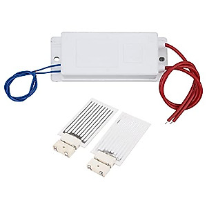 Ceramic Ozone Plates Replacement, Ozone Generator Ceramic Plate Low Noise Easy Assembly Small Ozonizer Machine for Home Car Public Places 110V