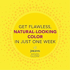 Jergens Natural Glow In-shower Lotion, for Fair to Medium Skin Tone, Wet Skin, Sunless Tanner Locks in Hydration for Gradual, Flawless Color, 7.5 Ounce