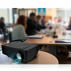 Pyle Portable Video-Projector Full HD with Remote - Home Theater-Projector Tv Digital Movie-Projector - 1080p Support 80" Led-LCD-Display USB/HDMI Mac,Computer and Laptop - Pyle PRJG88, BLACK