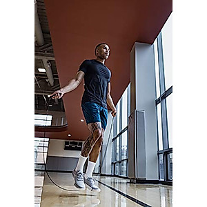 Under Armour Adult Charged Cotton Crew Socks, Multipairs , Black/Gray (6-Pairs) , Large