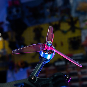 16pcs More Responsive Pitch Better Balance HQProp Ethix P3.5 Rad Berry Freestyle FPV Props Poly Carbonate 5.1 Inch RC Racing Drone Quad Tri-Blade Smooth Durable Propellers 5mm Shaft Hole