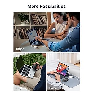 4-in-1 USB C SD Card Reader, JSAUX USB-C Micro SD Card Reader with (USB 3.0 & Charging) Port Compatible with iPhone 16/16 Plus/16 Pro/16 Pro Max, Android, Mac, Galaxy, iPad Pro, Camera -White