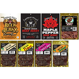 Buffalo Bills 25-Piece Beef Jerky & Beef Stick Sampler Gift Tool Box (filled with 25 assorted packs)