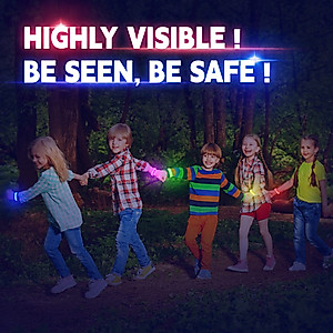 12/24 PCS Glow Bracelets, LED Bracelets for Kids and Adults, Glow in The Dark Party Supplies for Music Festival, Festival Camping, Rave Accessories, Light Up Party Favors