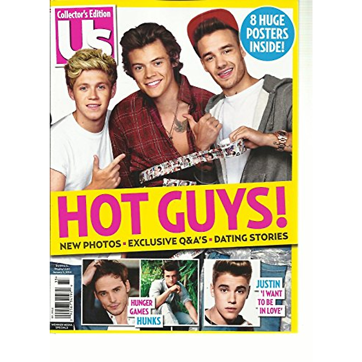 US, COLLECTOR'S EDITION, HOT GUYS ! 2014 (8 HUGE POSTERS INSDE)