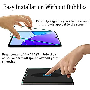 KATIN [2-Pack] Screen Protector for Samsung Galaxy A53 5G Tempered Glass, Support Fingerprint Reader, Anti Scratch, 9H Hardness, Case Friendly