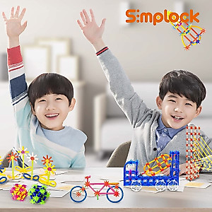SIMPLOCK SCHOOL600 Educational Toys for Kids Building Toys Creative Toys Kit Gift Set for Elementary School Group Activity Teaching Aid Education Method