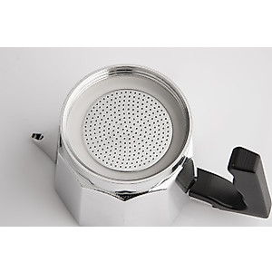 Barazzoni The Yellow Coloured Coffee Maker 3 Cups Product certified by the Accademia Italiana Maestri del Caffè.