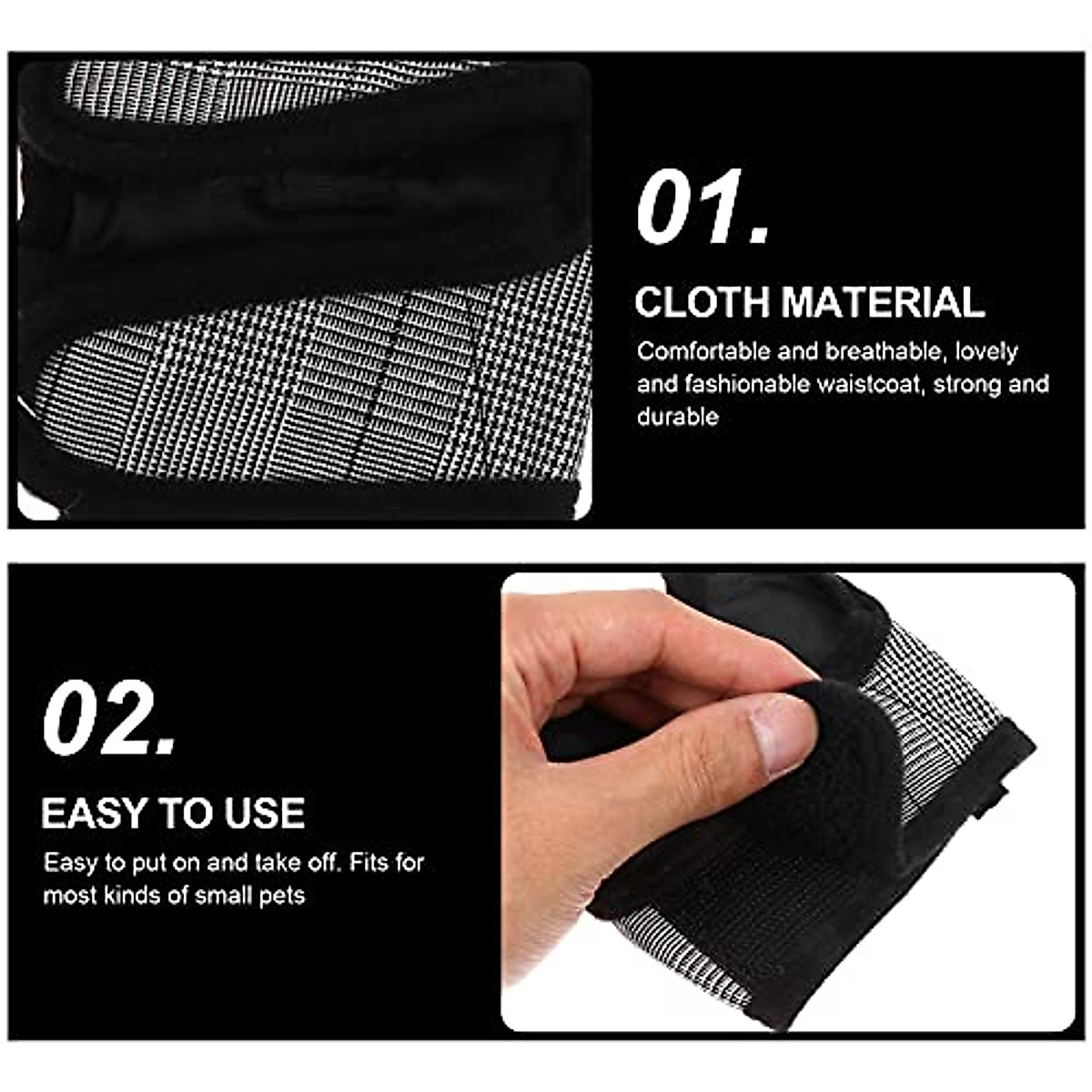 Scicalife Lovely Bunny Vest Harness and Leash Set Practical Pet Supplies for Ferret RatsLeash