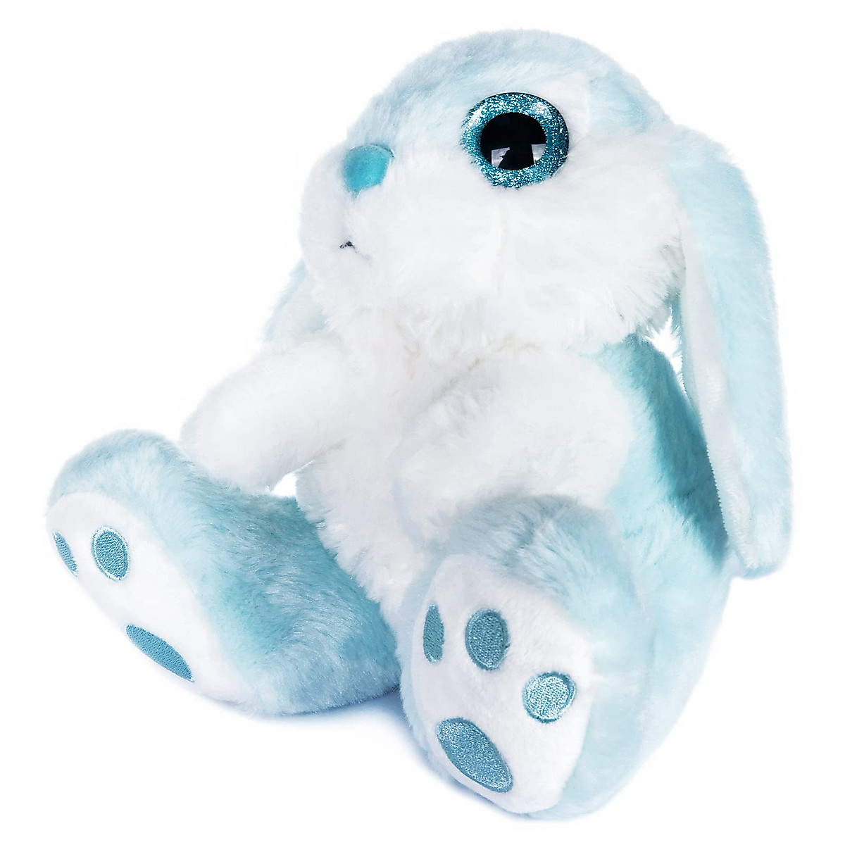 My OLi 8.5" Plush Bunny Stuffed Rabbit Floppy Ear Sitting Bunny Stuffed Animal Gray Plush Toy Gifts for Babies Kids Boys Girls