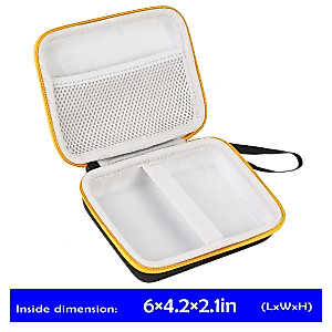 khanka Hard Travel Case Replacement For Compatible with Kodak Mini Shot 3 Retro Camera Portable Instant Camera Photo Printer (yellow zipper)