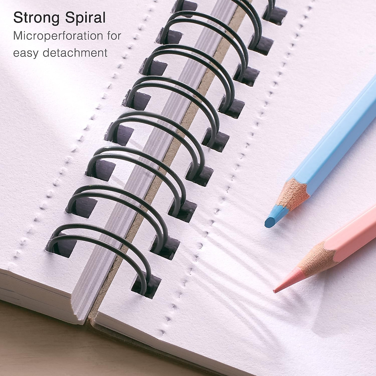 Artisto 9x12" Premium Sketch Book Set, Spiral Bound, Pack of 2, 200 Sheets (100g/m2), Acid-Free Drawing Paper, Ideal for Kids, Teens & Adults.