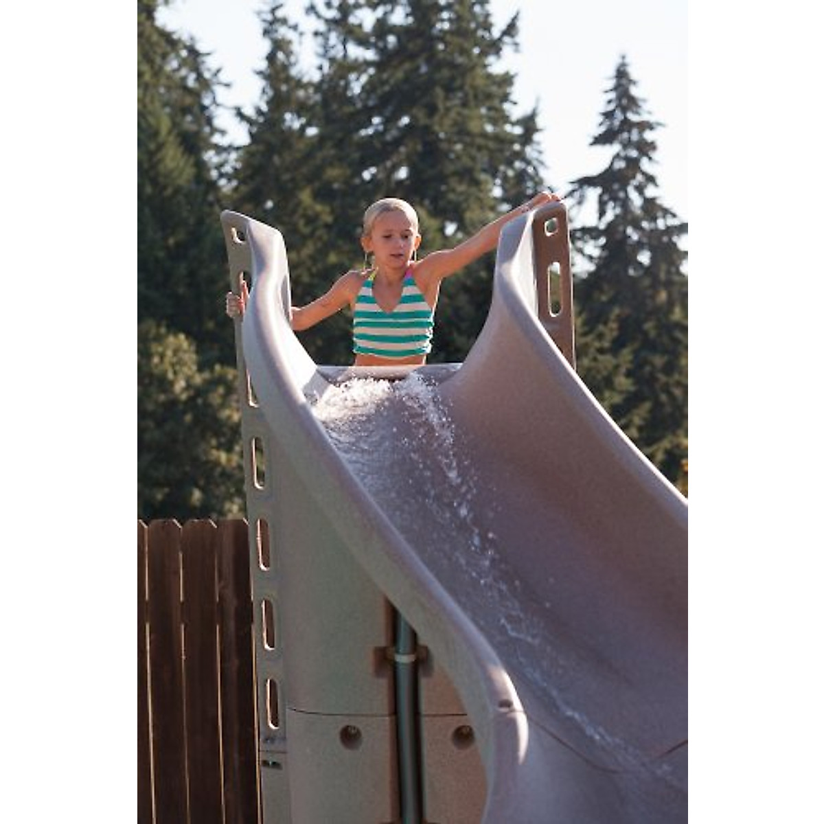 S.R. Smith 688-209-58123 TurboTwister Right Curve Pool Slide, Sandstone