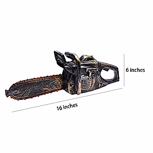 Liberty Imports Bloody Rusty Chainsaw Motion and Sound Battery Operated Halloween Massacre Role Play Prop Accessory (16 Inches)