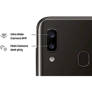 Samsung Galaxy A20 (32GB, 3GB) 6.4" Super AMOLED, 4000mAh Battery, 4G LTE GSM (US + Global) T-Mobile Unlocked (AT&T, Metro, Straight Talk) A205U US Model (64GB SD Bundle, Black)