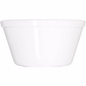 Carlisle FoodService Products Reusable Plastic Bowl Bouillon Cup, Soup Bowl for Home and Restaurant, Melamine, 8.4 Ounces, White, (Pack of 48)